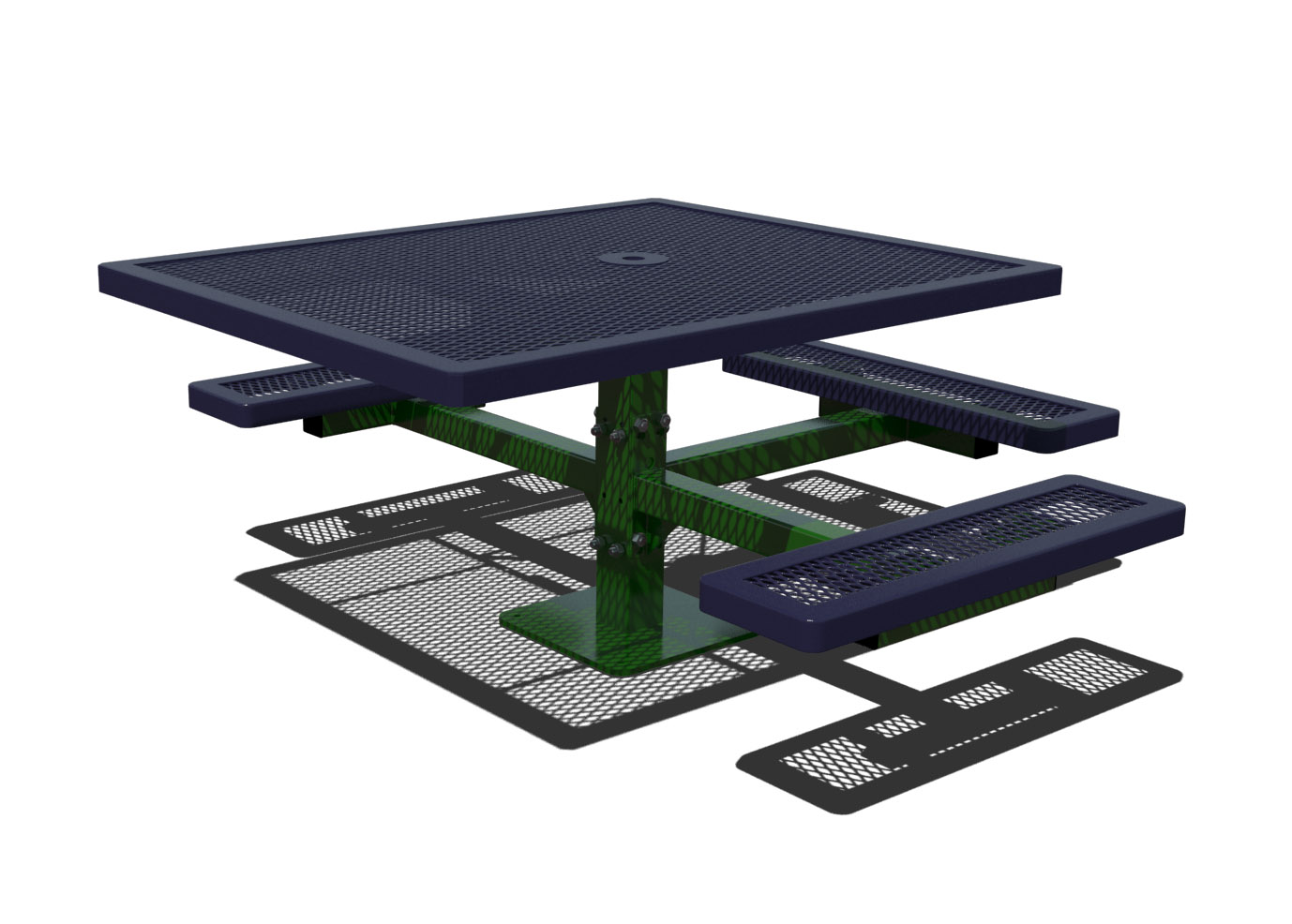 Regal Accessible Square Pedestal Table